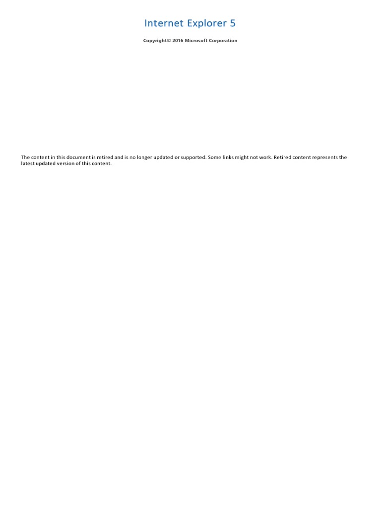 Internet Explorer Internet Explorer 5 5 | PDF | Internet Explorer ...