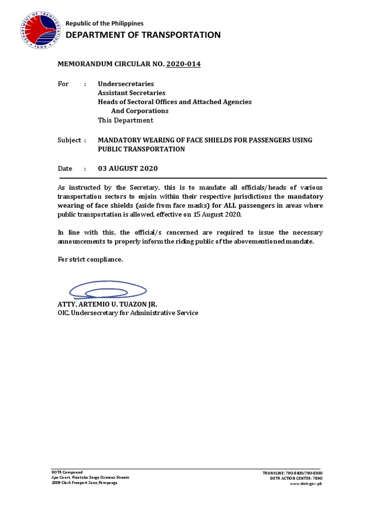 MC 2020-014 Signed | PDF | Business | Finance & Money Management