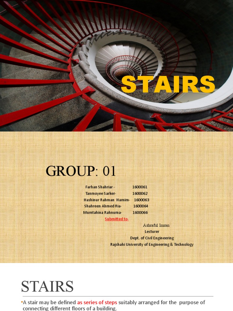 Stairs Presentation | PDF | Stairs | Architectural Design
