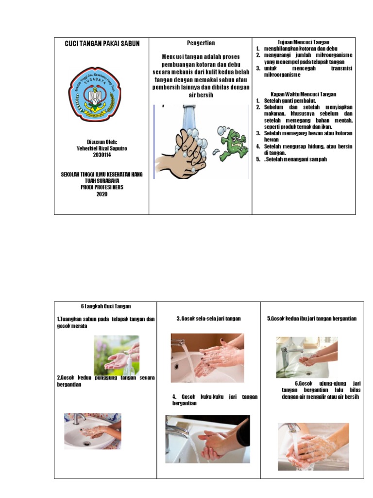 Leaflet Cuci Tangan | PDF