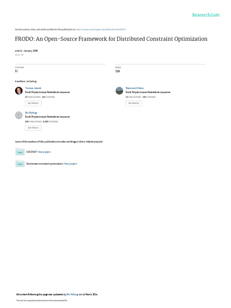 FRODO An Open-Source Framework For Distributed Con | PDF | Java Virtual Machine | Reliability ...