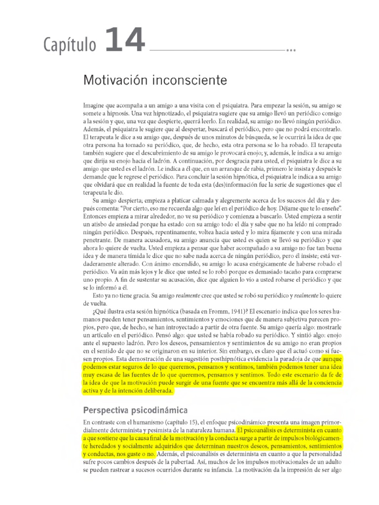 Reeve, J. (2010) - Freud Motivación Inconsciente | PDF