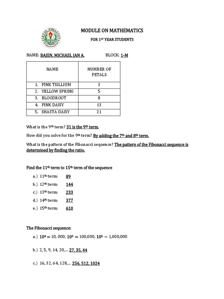 Module On Mathematics PDF | PDF | Mathematical Analysis | Teaching ...
