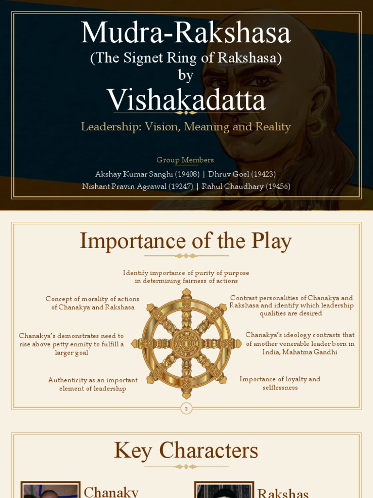 Mudra-Rakshasa Vishakadatta: (The Signet Ring of Rakshasa) by | PDF