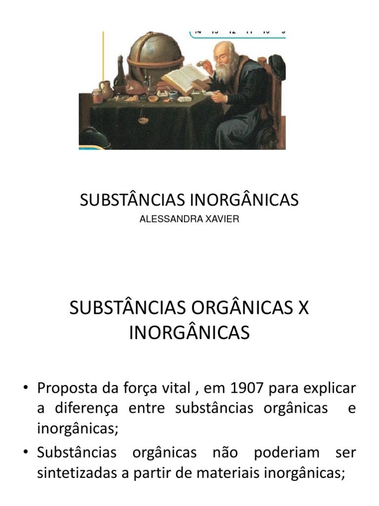 Aula - Substâncias Inorgânicas | PDF