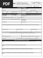 Modelo de CAT para Comunicação de Acidente | PDF | Bem-estar | Médico