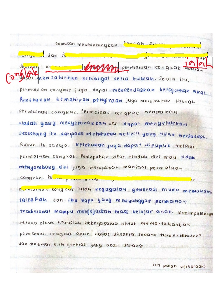 Rumusan K2 (Congkak) | PDF