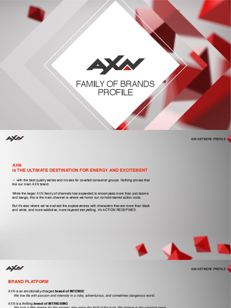 AXN Brand Guide 2020 | PDF | Video On Demand | Storytelling