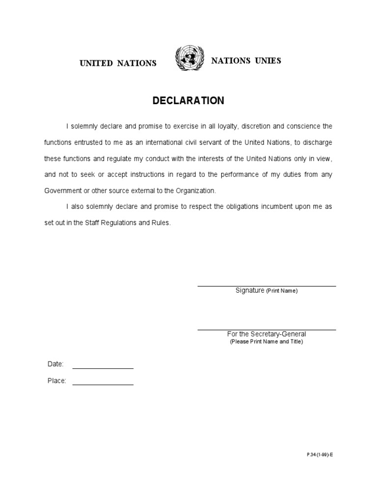 A Promise to Uphold Impartiality and Integrity: The UN International ...