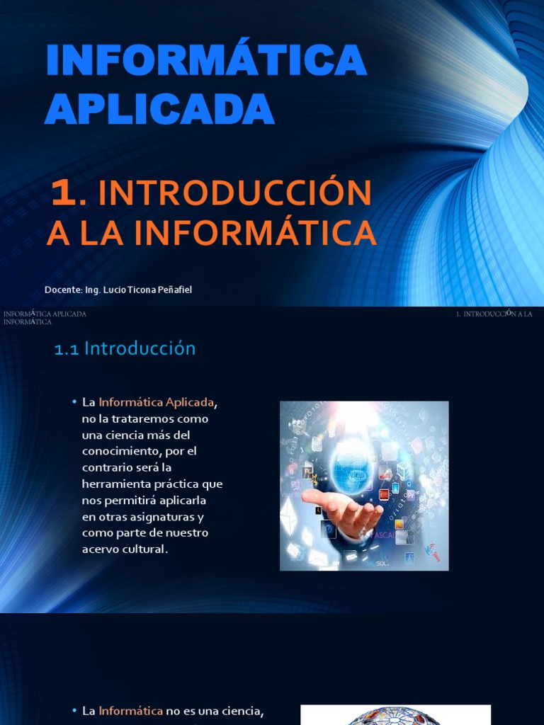 Introducción Informatica Aplicada | PDF | Hardware de la computadora ...