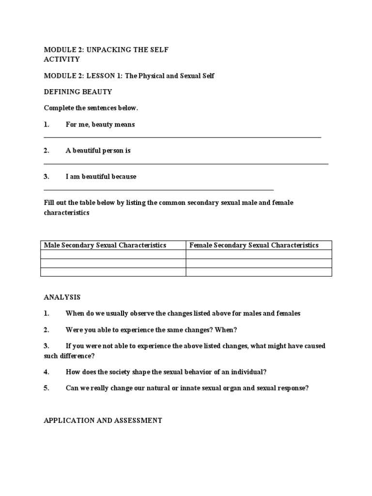 Midterm Understaning The Self Activity | PDF | Self | Identity (Social ...