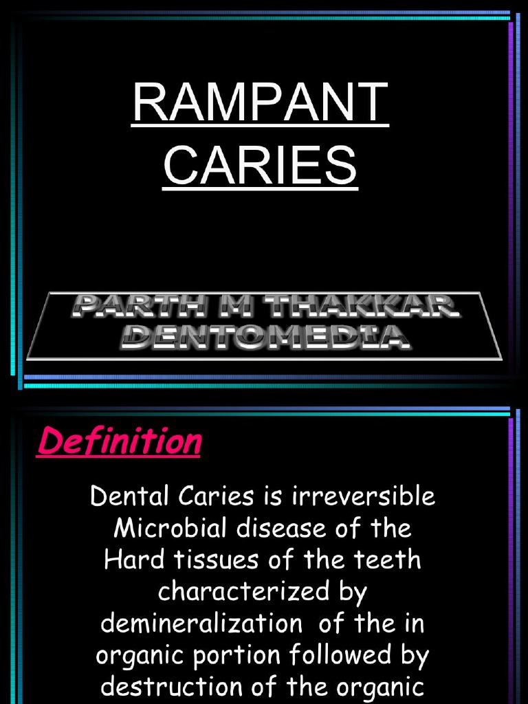 Rampant Caries | PDF