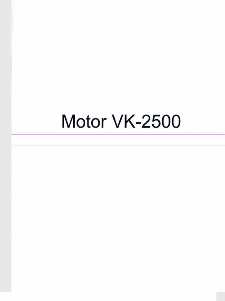 Motor VK 2500 PDF | PDF