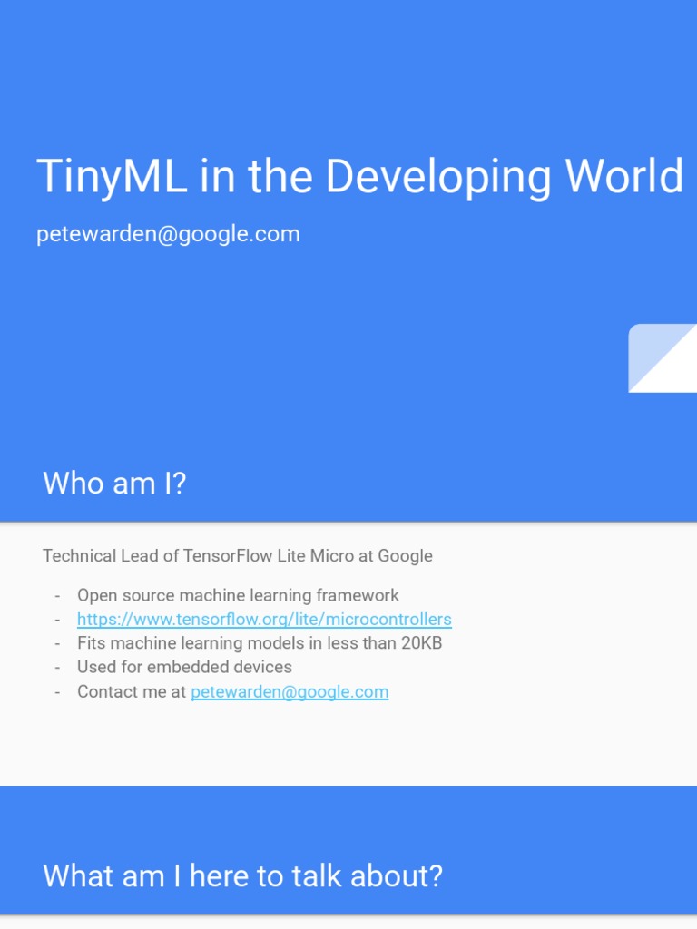 Tinyml In The Developing World Pdf Pdf Embedded System Smartphone
