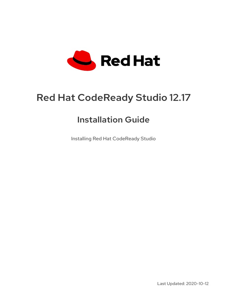Red Hat Codeready Studio 12.17: Installation Guide | PDF | Eclipse ...