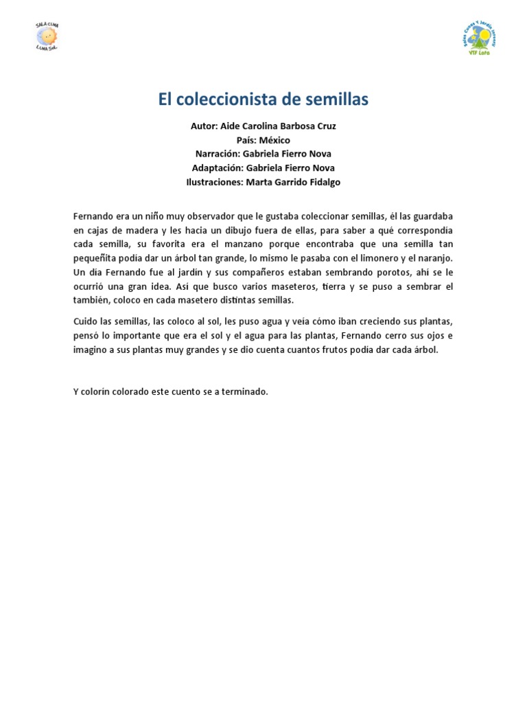 Cuento (El Coleccionista de Semillas) | PDF