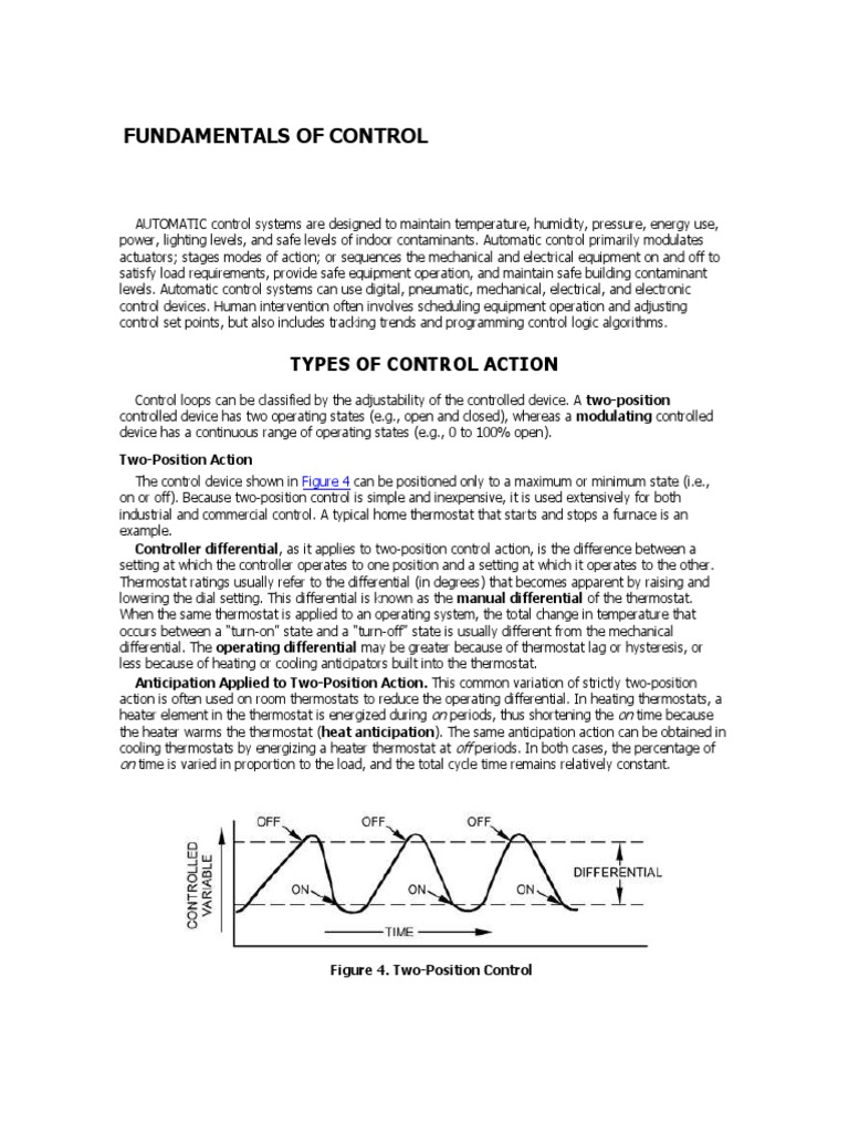 Fundamentals of Control | PDF | Control Theory | Thermostat