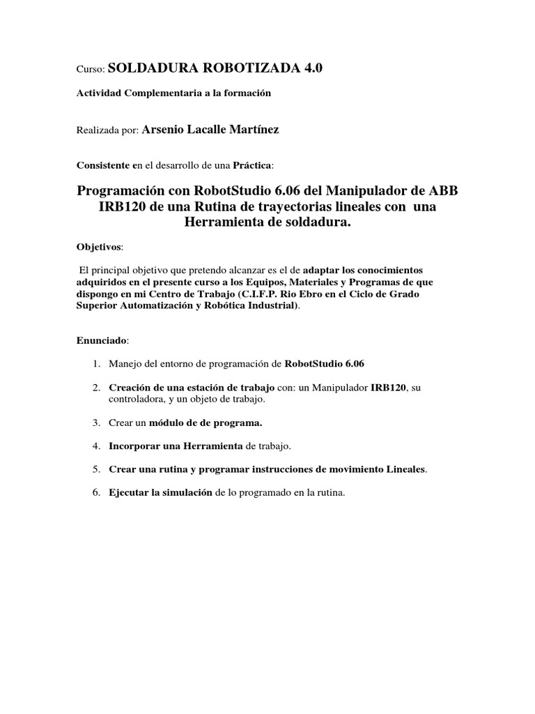 Curso - Soldadura - Robotizada ABB | PDF | Robot | Robótica