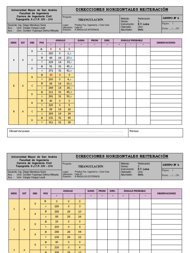 Planilla Reiteracion Tarde G-6 | PDF | Ingeniería | Naturaleza