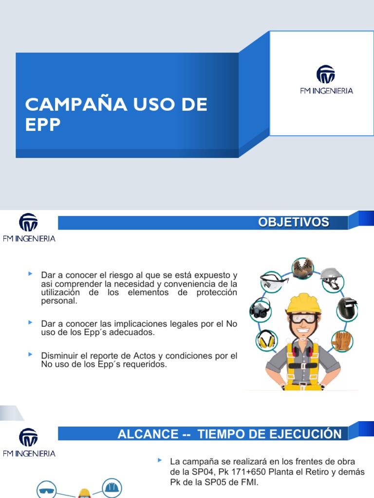 CAMPAÑA USO DE EPP - Plan de Accion | PDF