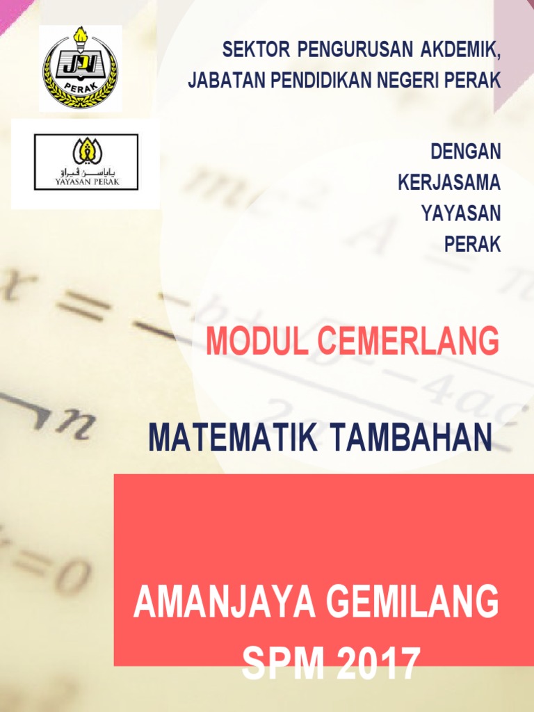 Modul Cemerlang Matematik Tambahan Pdf