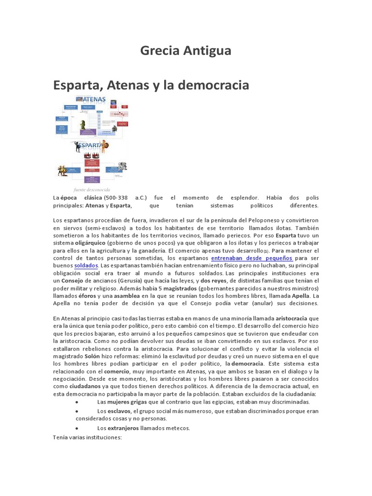 Grecia Antigua, Etapas de La Historia Griega | Descargar gratis PDF | Antigua Grecia | Esparta