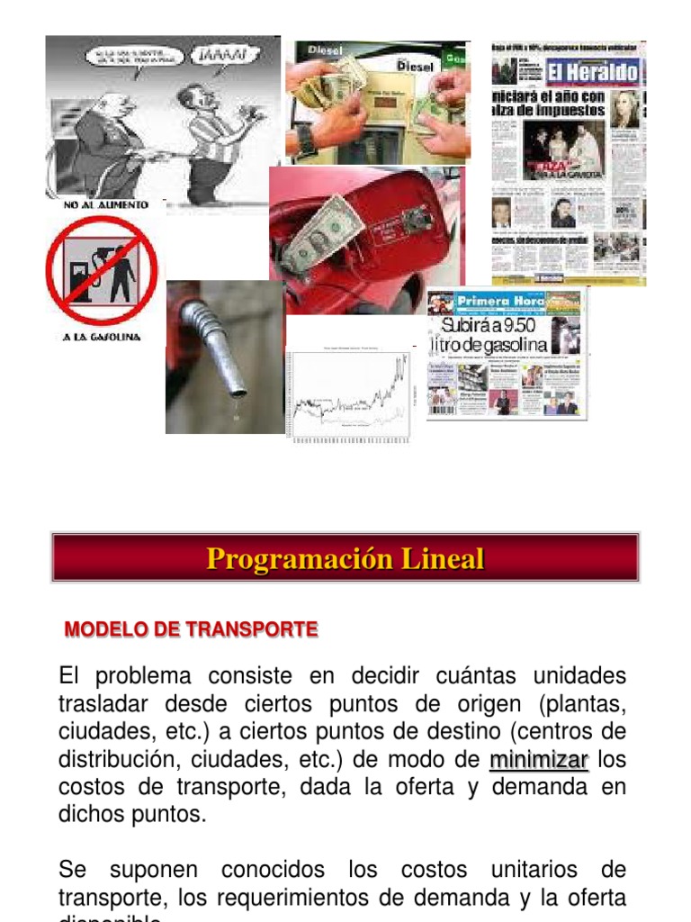 Modelo de Transporte | PDF | Programación lineal | Transporte