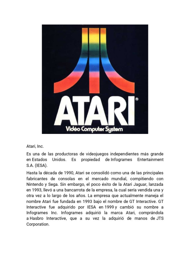 Atari | PDF | Juegos de consolas | Plataformas de videojuegos