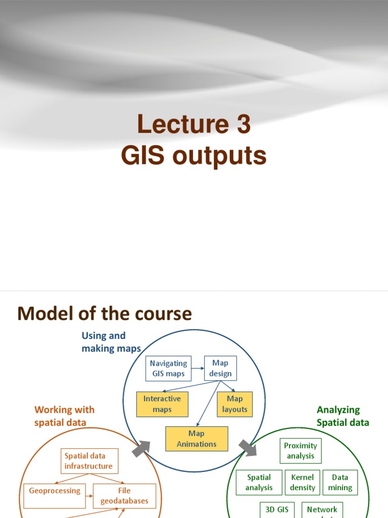 Lecture 3 GIS Outputs PDF | PDF | Arc Gis | Esri