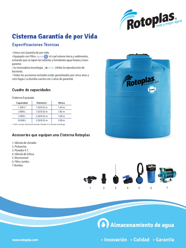 Tanque Cisterna Rotoplast | PDF