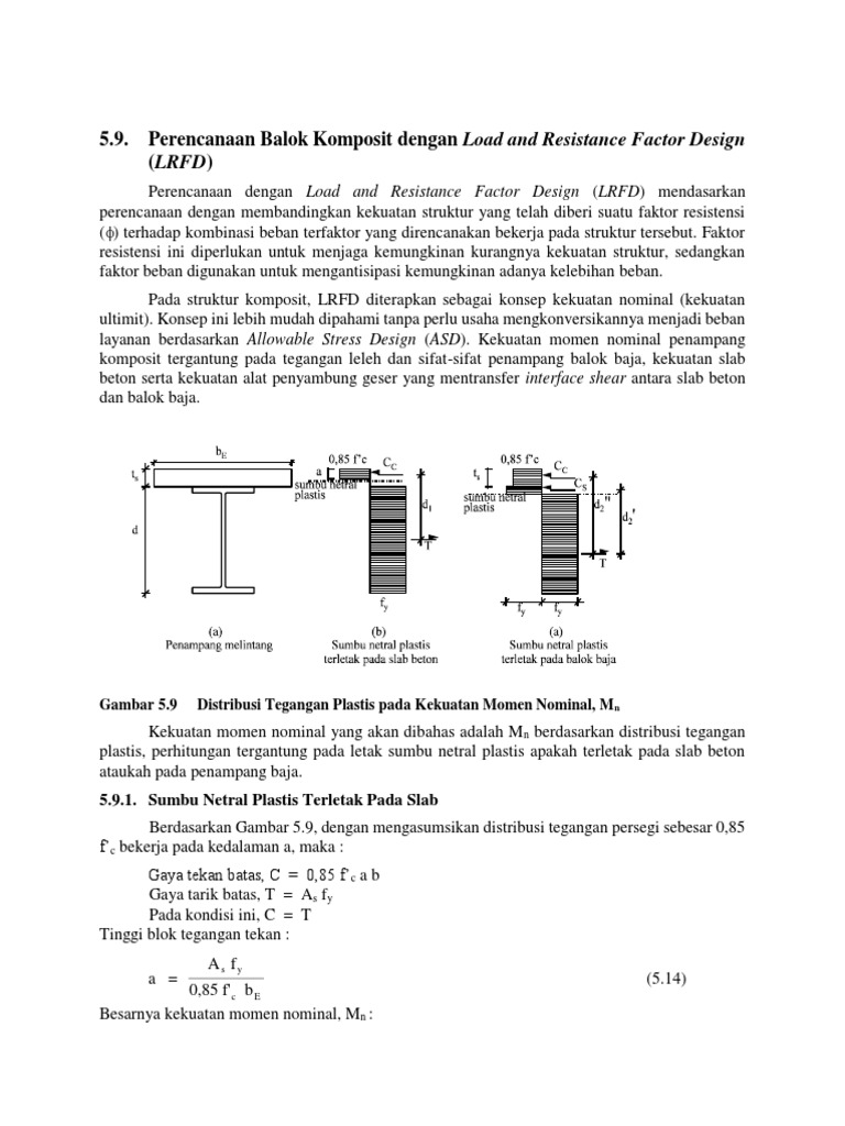 Contoh Balok Komposit LRFD | PDF