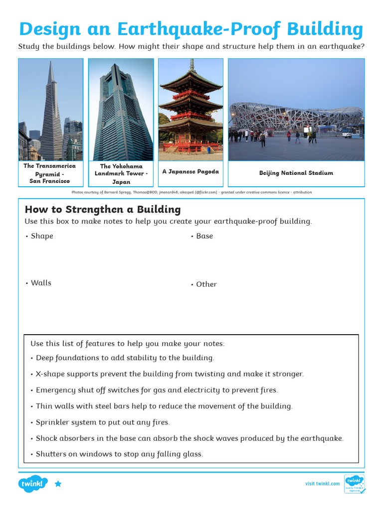 Design An Earthquake-Proof Building: How To Strengthen A Building | PDF ...
