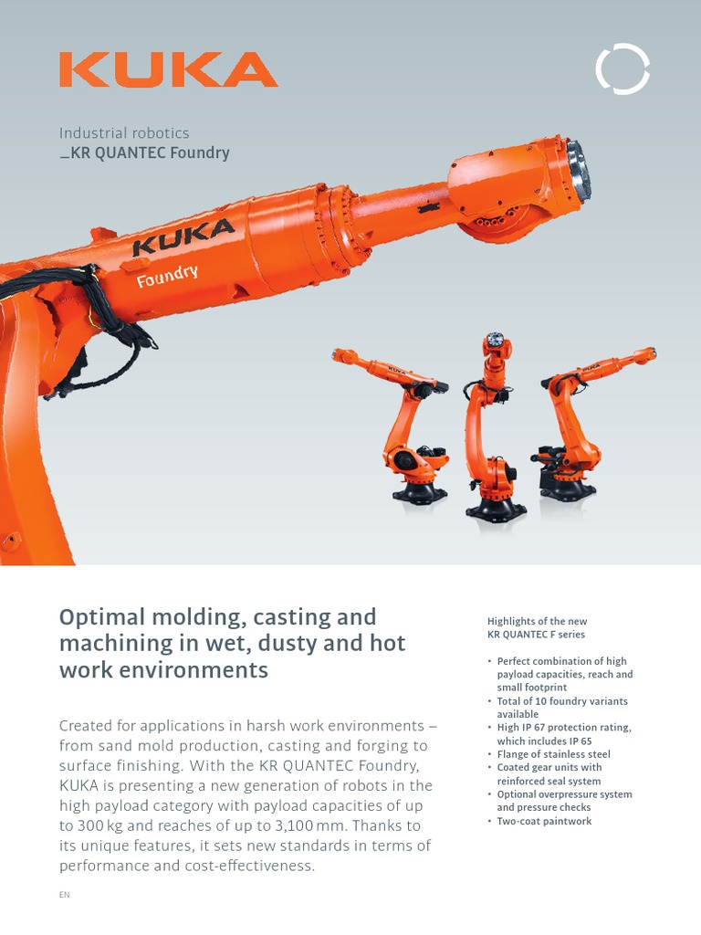 KUKA KR QUANTEC Foundry EN | PDF | Foundry | Robot