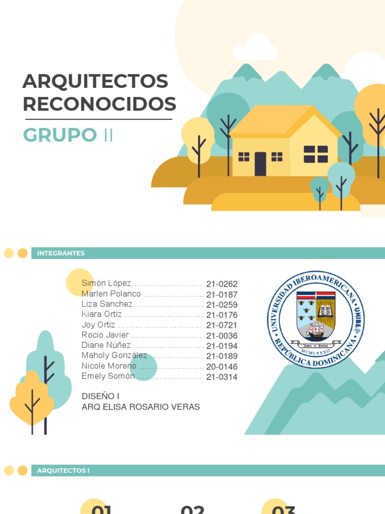Grupo Ii - Arquitectos Reconocidos PDF | PDF | Medios de arte | Diseño