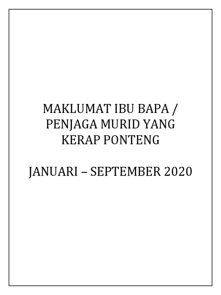 Border Tajuk 2020 | PDF