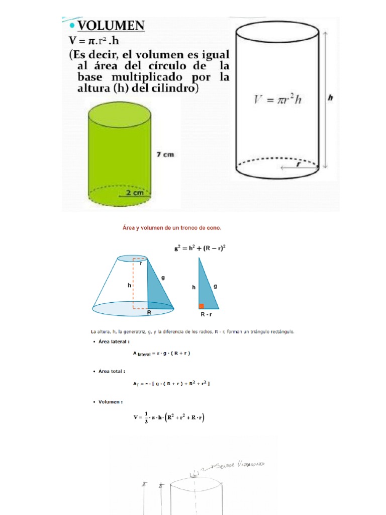 Practica - 1 - Medicion de Volumen en Tanque Con Cono Truncado | PDF
