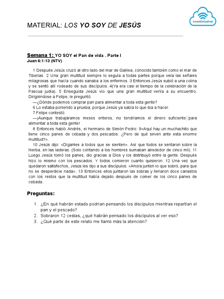 Material Los Yo Soy de Jesus | PDF | Lázaro De Betania | Jesús