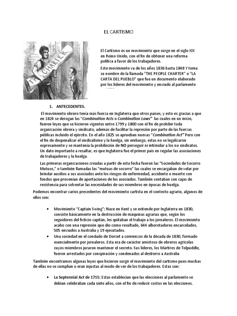 El Cartismo | PDF | Esfera pública | Gobierno