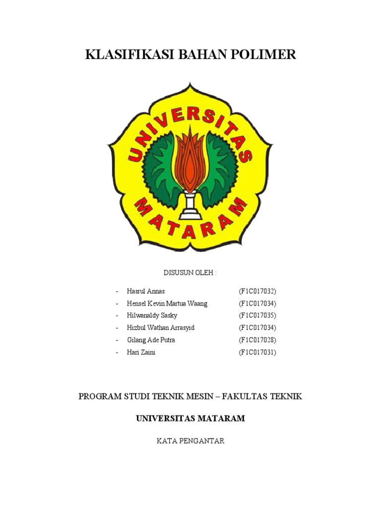 Makalah Klasifikasi Polimer | PDF