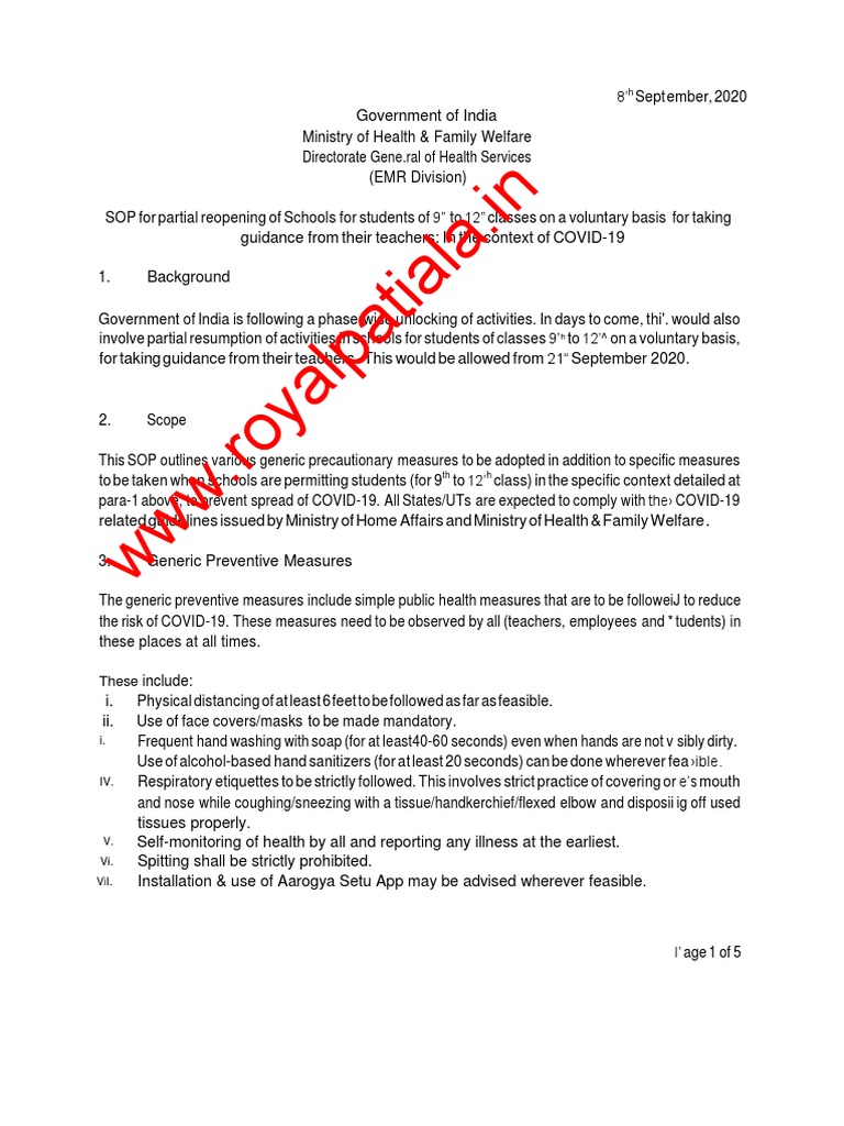 SOP Word File - Watermark | PDF | Public Toilet | Hygiene