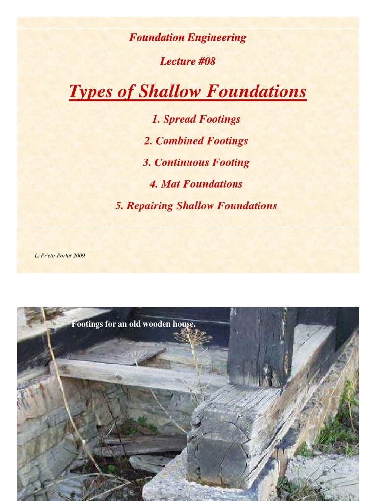 Lecture08 Types of Shallow Foundations | PDF