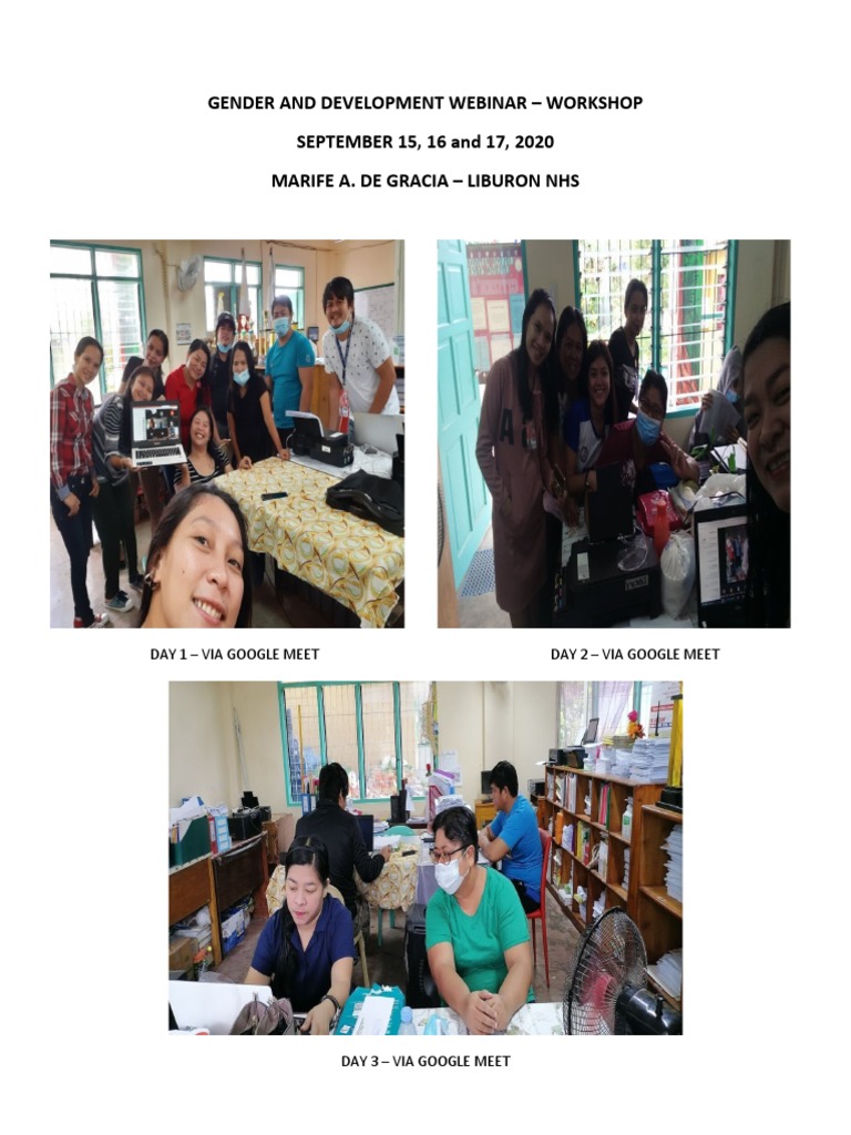Gender and Development Webinar 2020 | PDF | Technology & Engineering