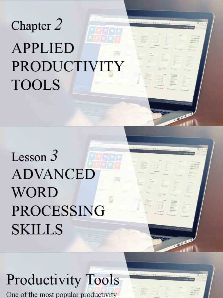 Chapter 2 - Applied Productivity Tools | PDF | Hyperlink | Microsoft Word