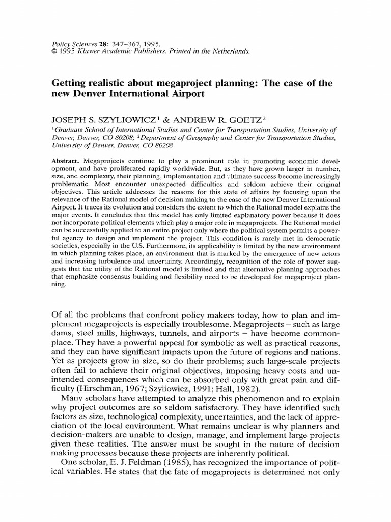 Case Study SDLC Dan SCM Szyliowicz, J S, & Goetz, A R 1995 Getting PDF ...