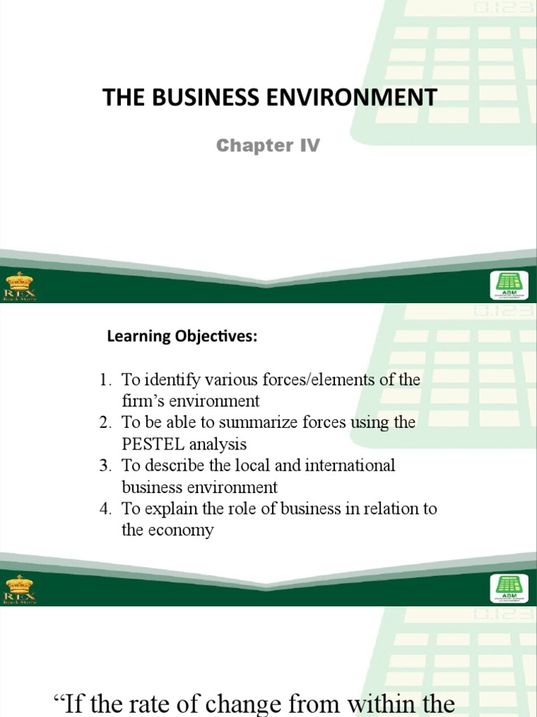 The Business Environment | PDF | Economic Growth | Policy