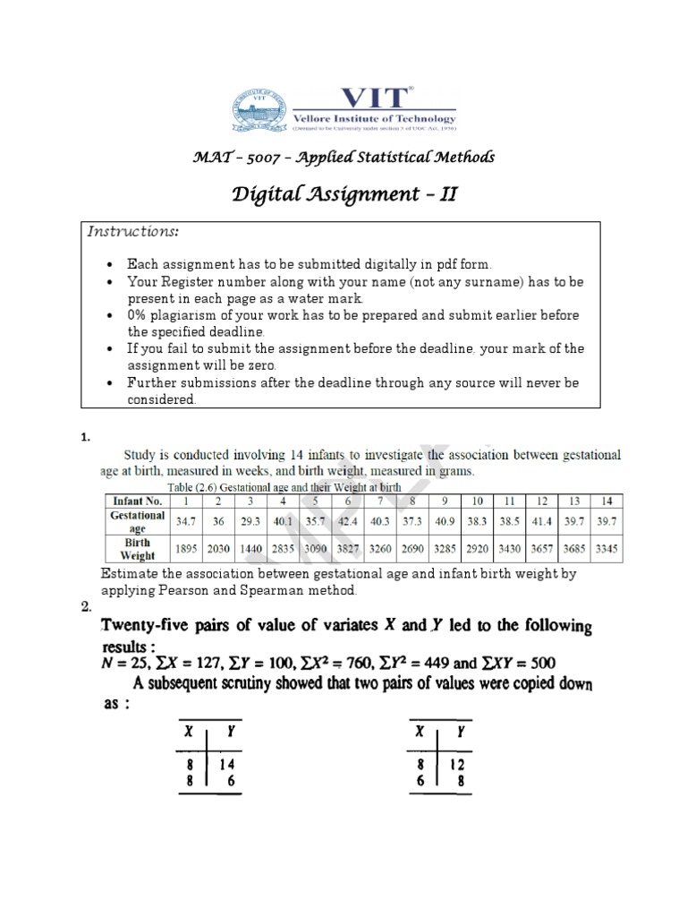 Digital Assignment - II | PDF