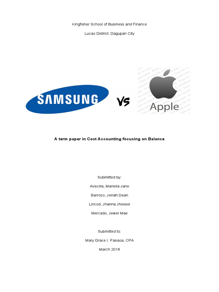 Samsung VS Apple | PDF | Samsung Electronics | Apple Inc.