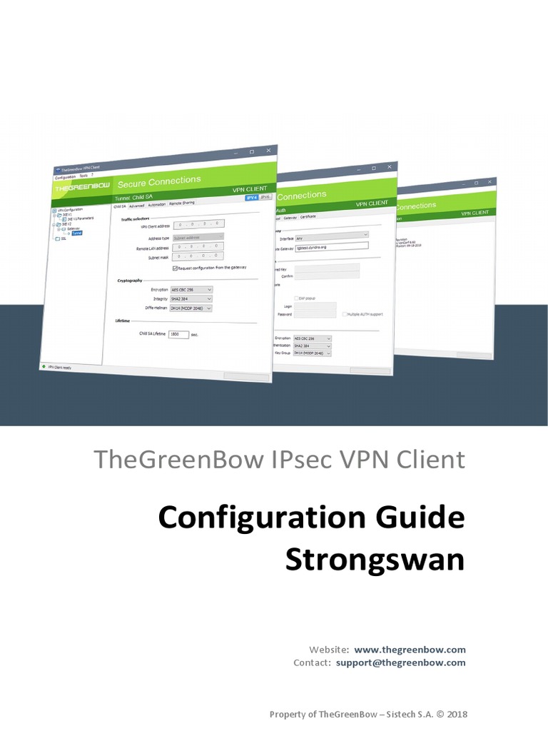 Configuration Guide Strongswan: Thegreenbow Ipsec VPN Client | PDF ...