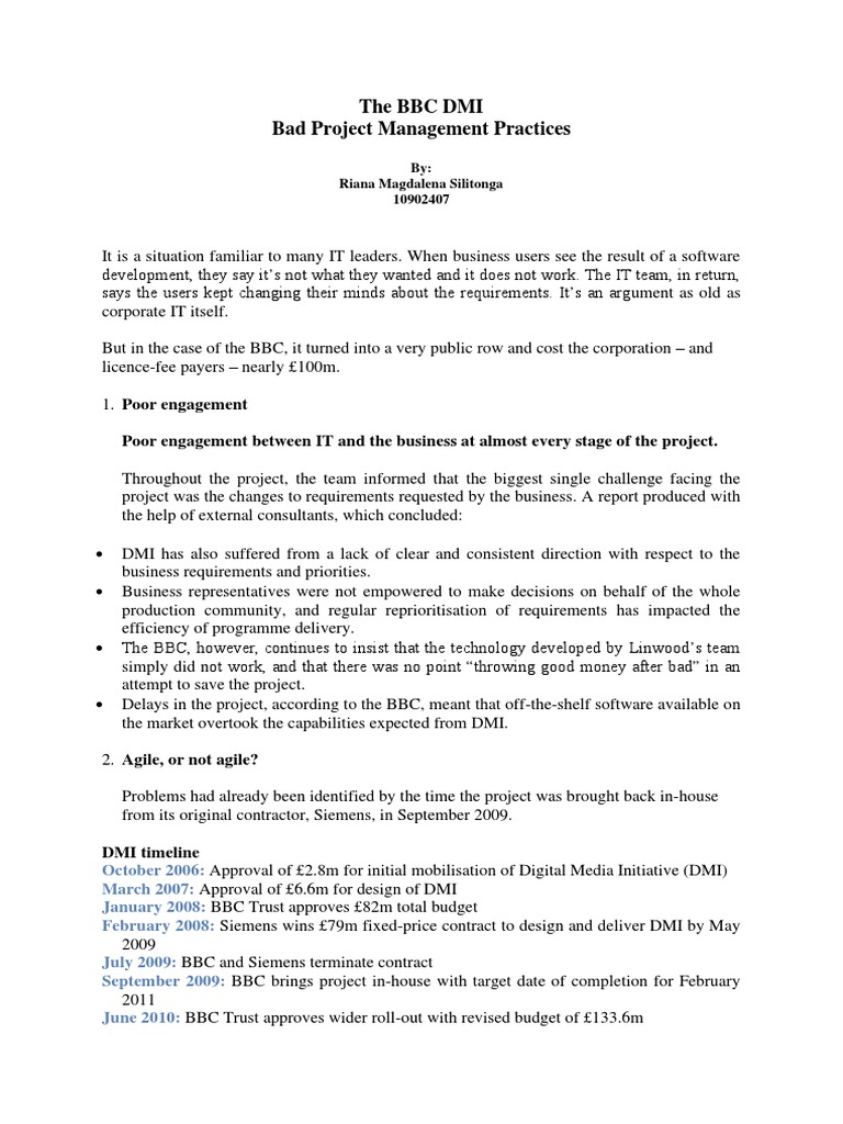 The BBC DMI Project - Riana Magdalena Silitonga | PDF | Government ...