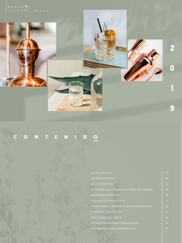 Becle Informe Anual 2019 PDF | PDF | Whisky | Bebidas alcohólicas